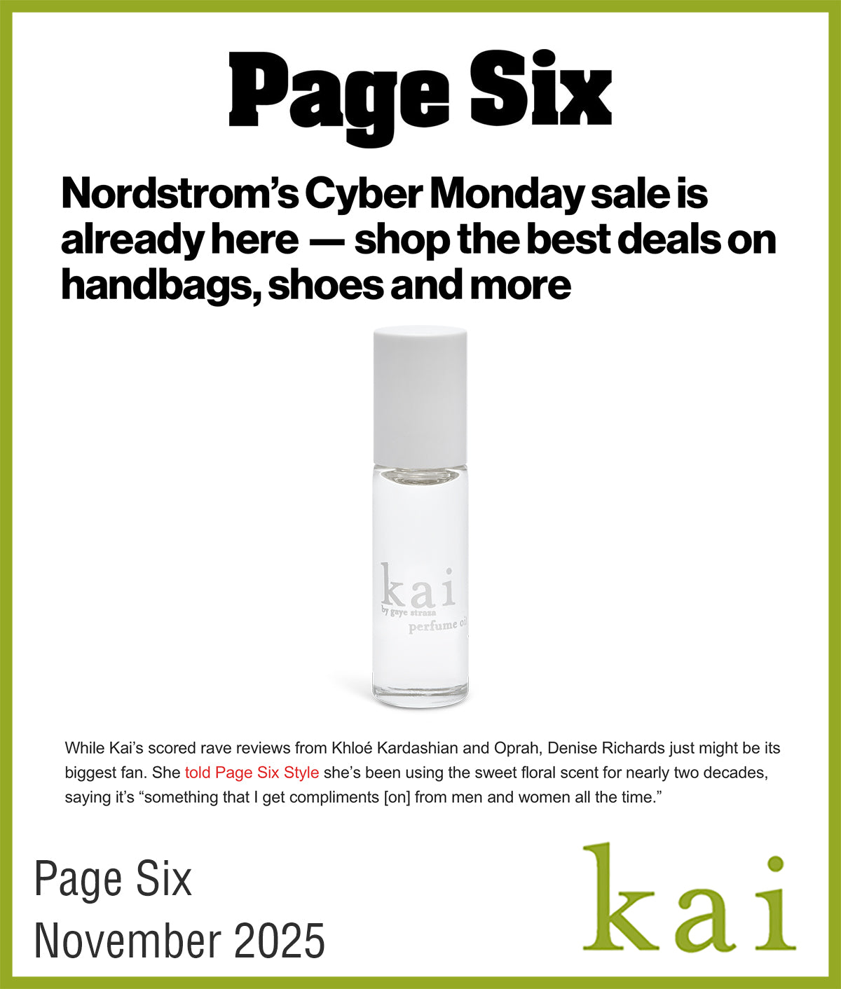 kai perfume oil - page six - november 2025 – kai fragrance