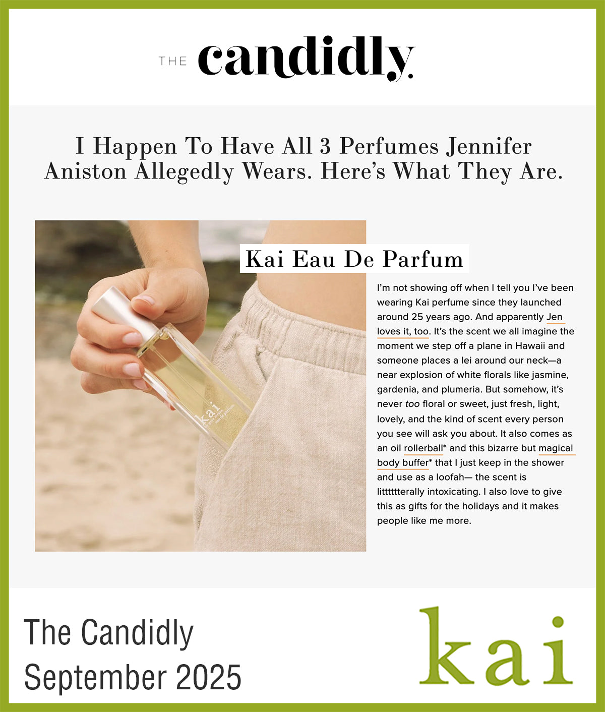 kai perfume oil - the candidly - september 2025 – kai fragrance